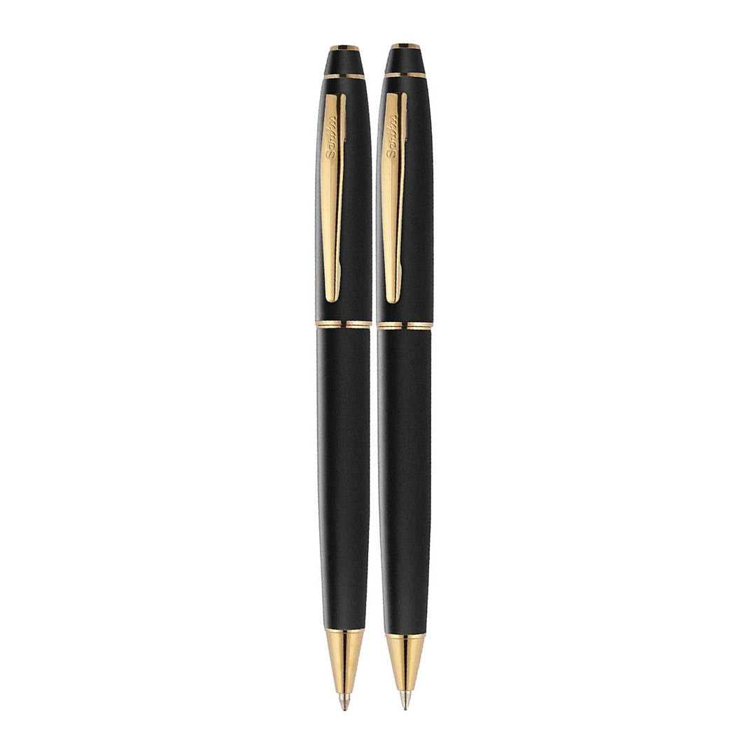 Scrikss Noble 35 Ballpoint & Mechanical Pencil Set | Matt Black GT ...
