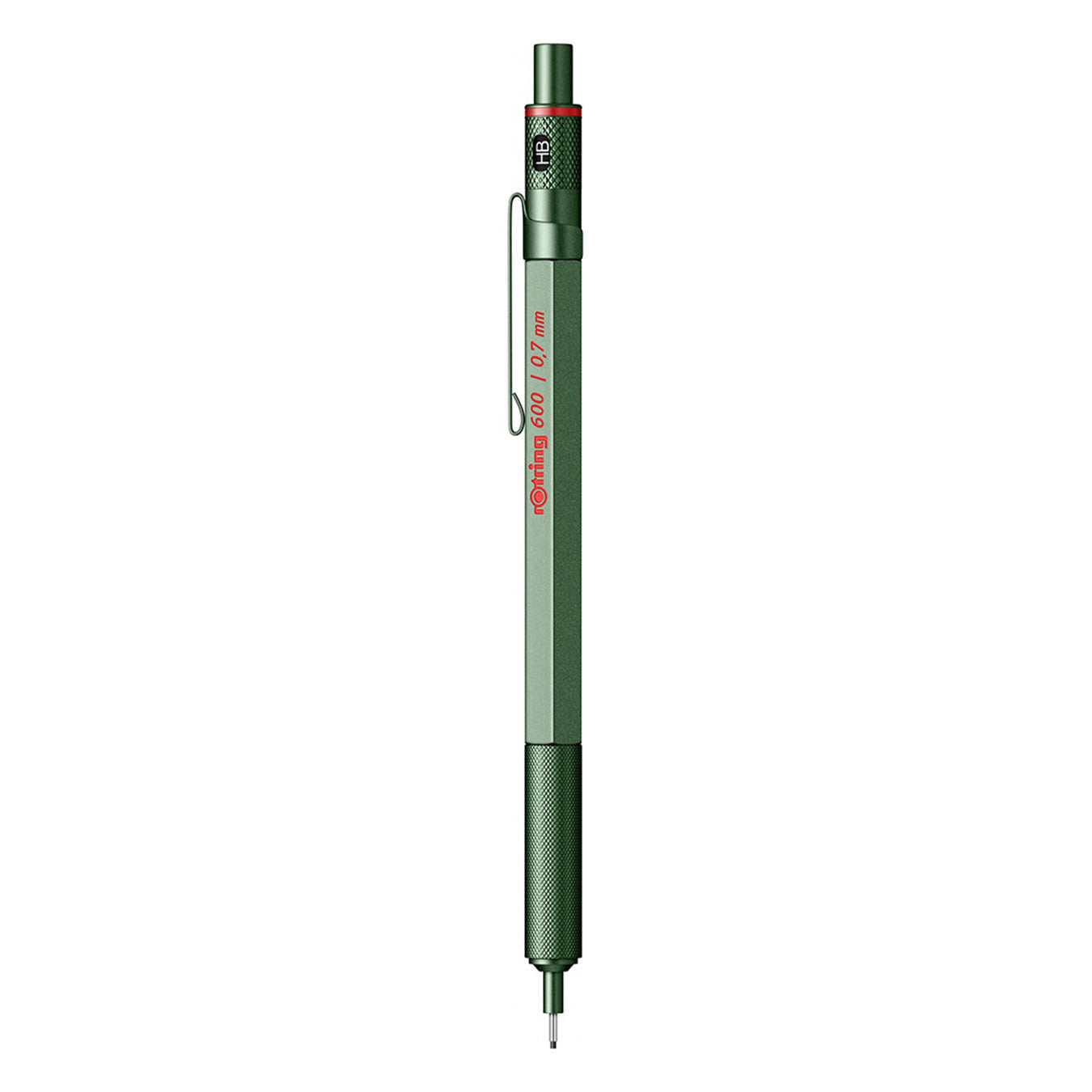 rOtring 600 Mechanical Pencil â€“ Green, 0.7mm, Metal Knurled Grip