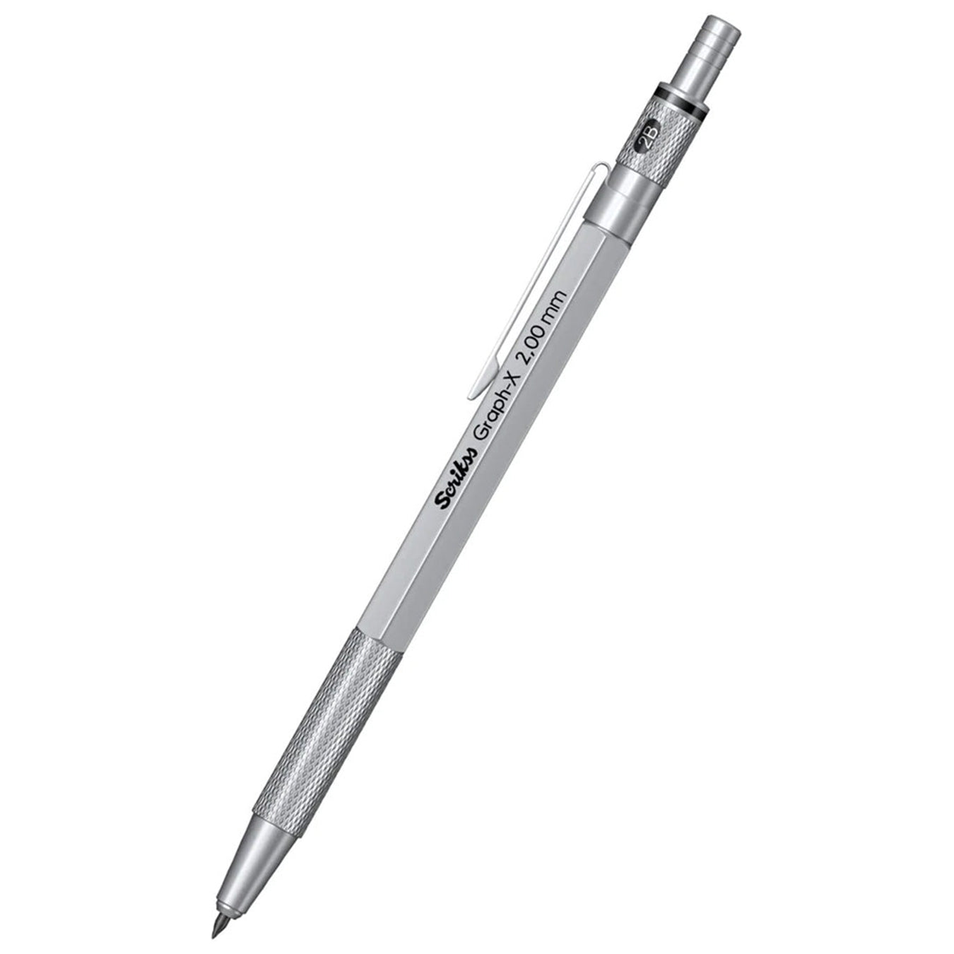 Scrikss Graph-X 2mm Mechanical Pencil - Satin Chrome | Penpencilink
