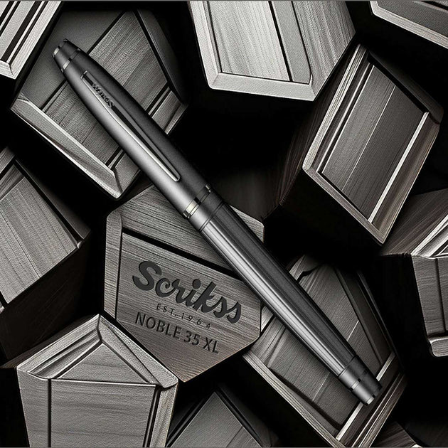 Scrikss Noble 350 Medium Nib Fountain Pen in Anthracite