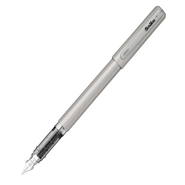 Scrikss Primeo Medium Nib Fountain Pen - Grey | Penpencilink