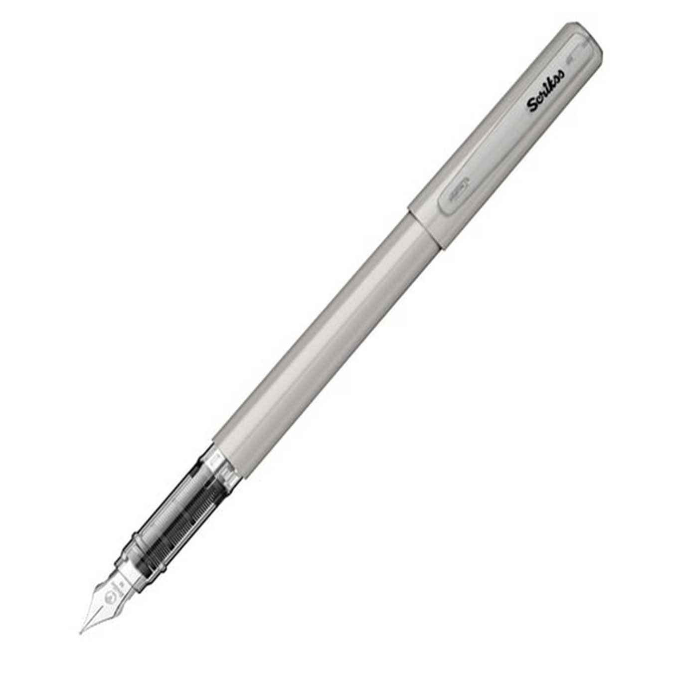 Scrikss Primeo Medium Nib Fountain Pen - Grey | Penpencilink