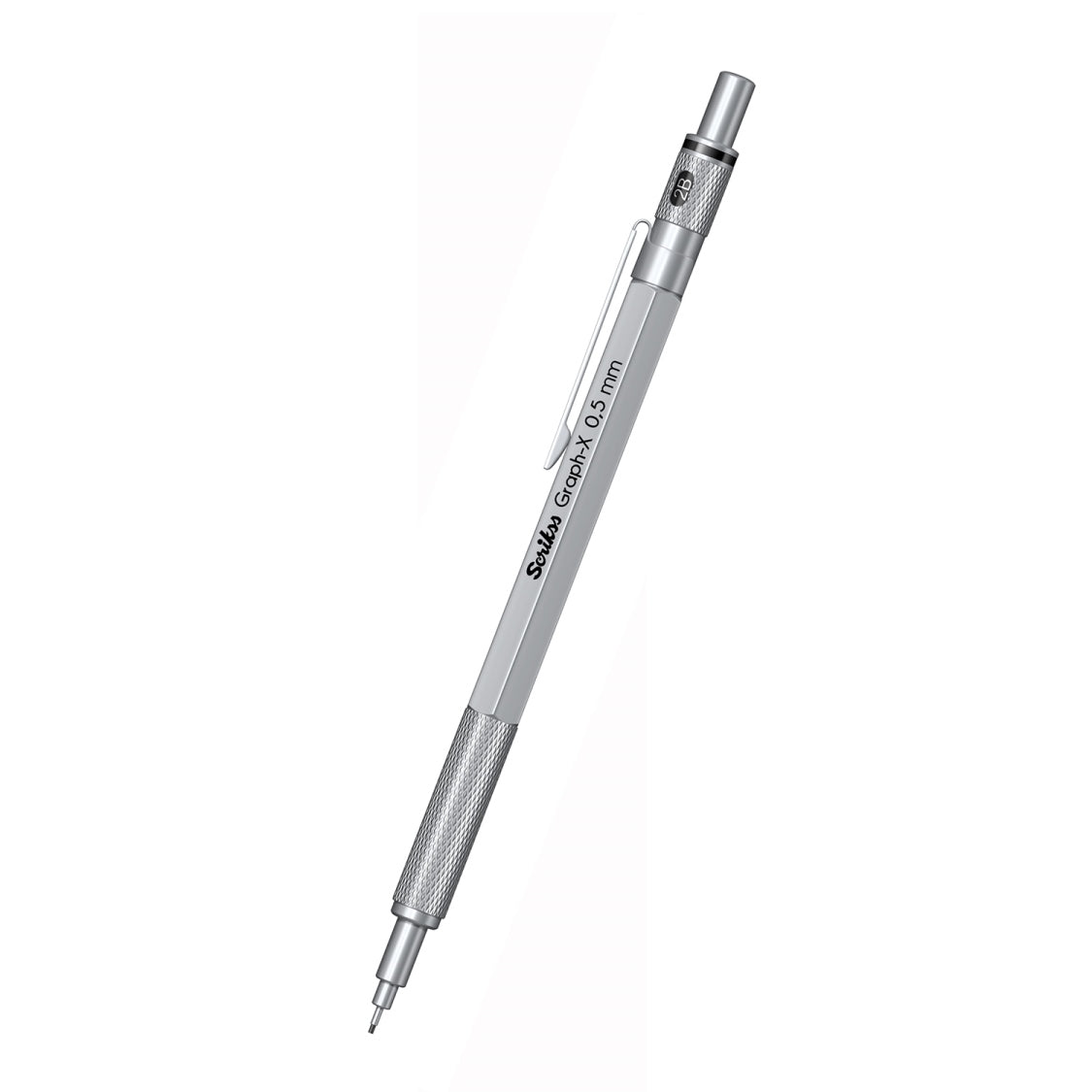 Scrikss | Graph-X | Mechanical Pencil | Satin Chrome | 0.5mm – penpencilink